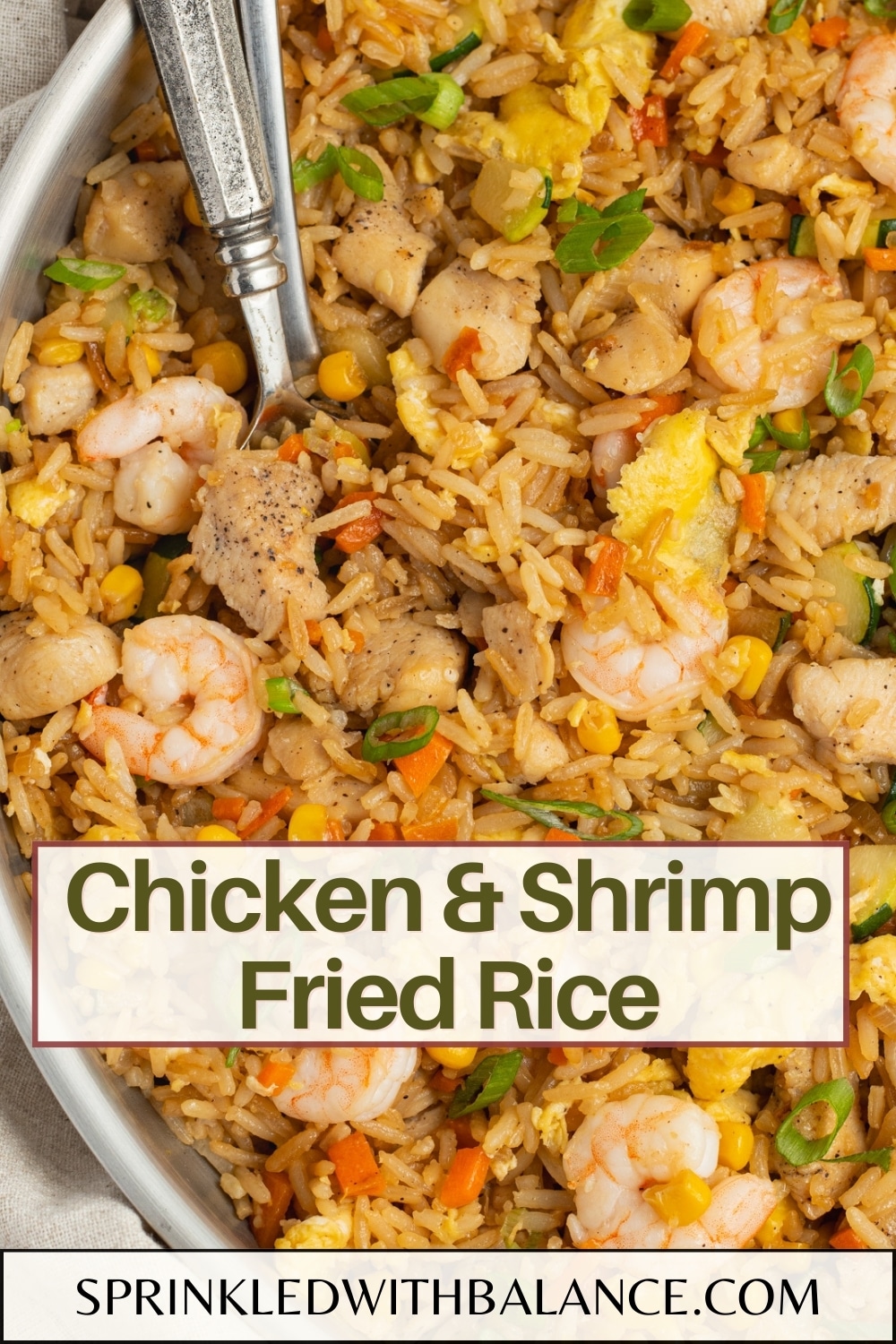Chicken and Shrimp Fried Rice - Sprinkled With Balance