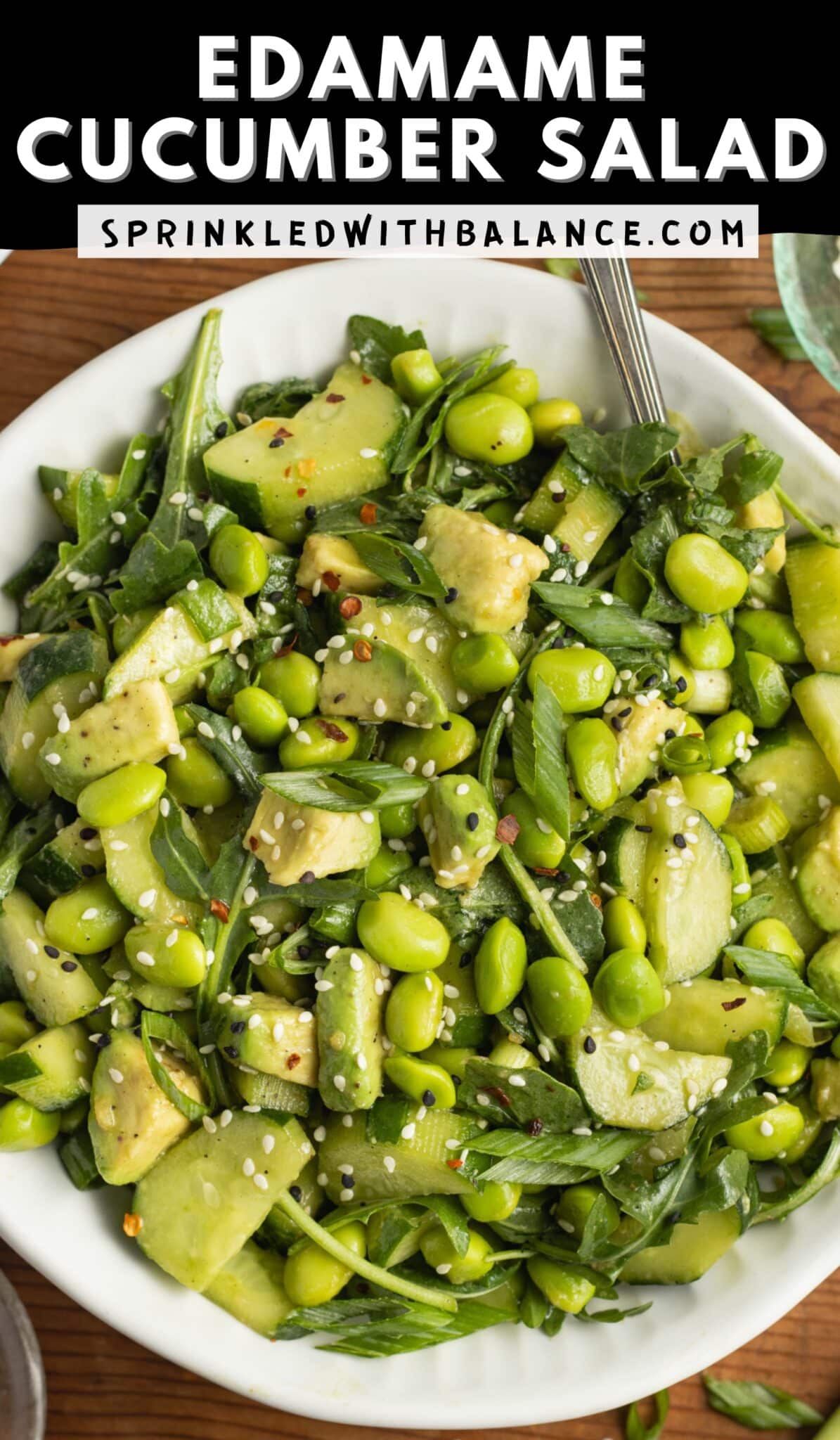 Edamame Cucumber Salad - Sprinkled With Balance